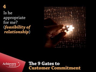 9 gates to customer commitment | PPT