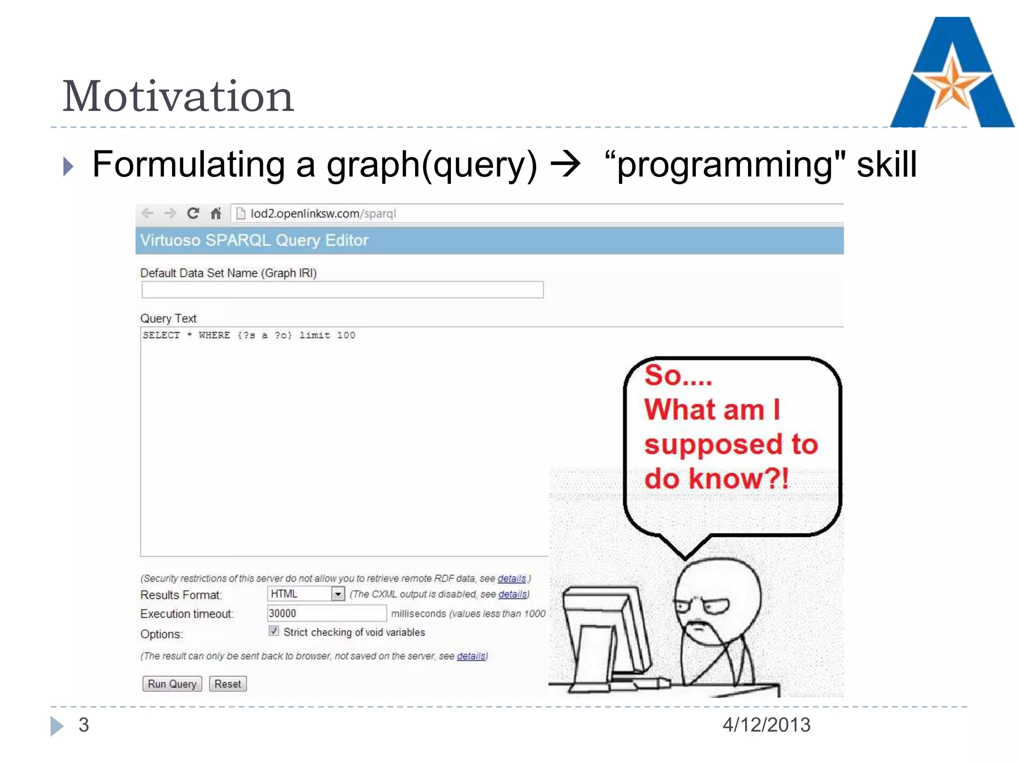 GBLENDER: Towards blending visual query formulation and query processing in graph databases | PPT