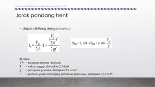 Geometrik jalan yang mempelajari tentang tikungan | PDF