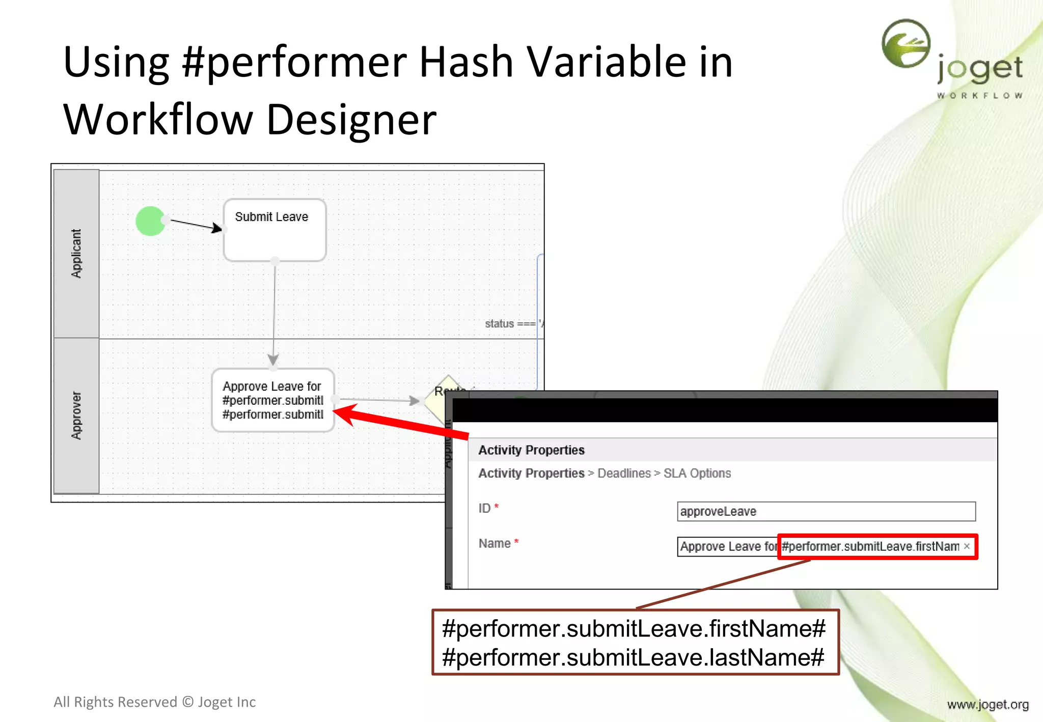Joget Workflow V6 Training Slides 9 Hash Variable Ppt