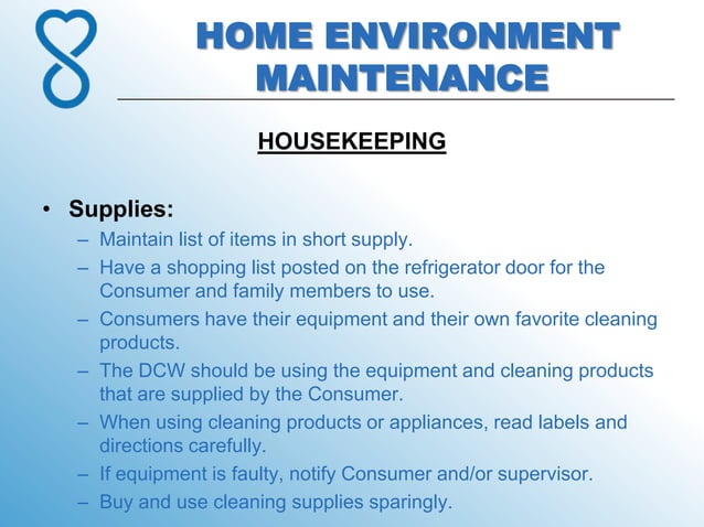 9. home environment maintenance | PPTX