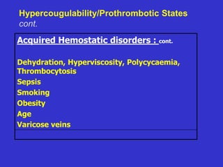 9-Hypercoagulability.ppt bbnnkkkkkyggfffvvbhh | PPT