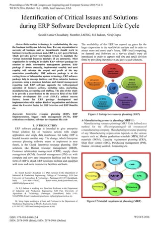 Identification of Critical Issues and Solutions during ERP Software ...