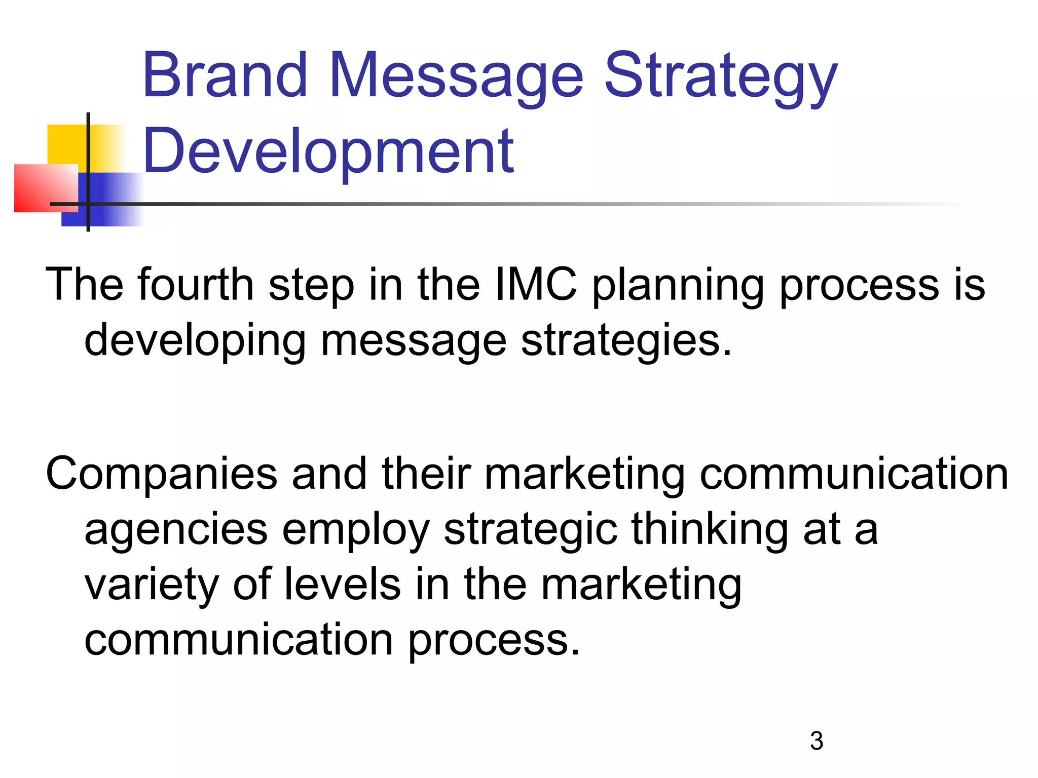 9 imc message strategy | PPT