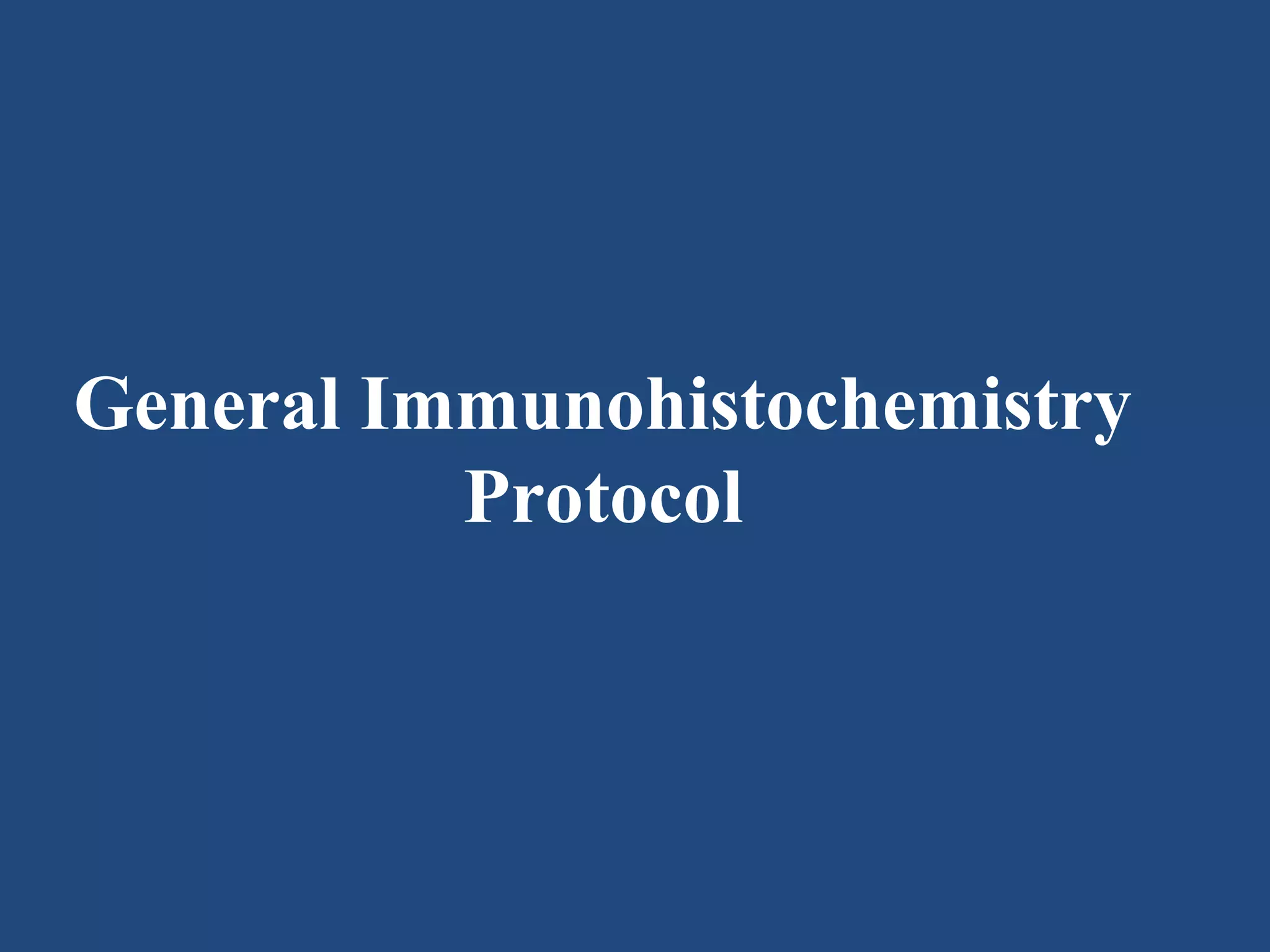 Immunohistochemistry in pathology laboratory | PPT