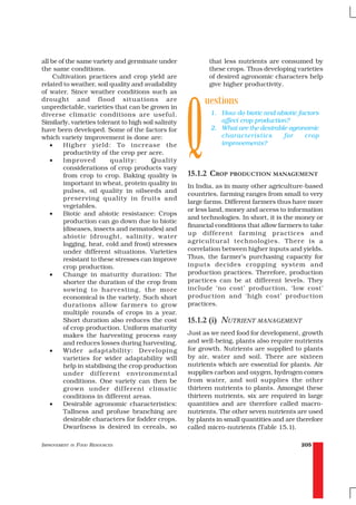 9 improvement in food resources | PDF | Agriculture | Industries