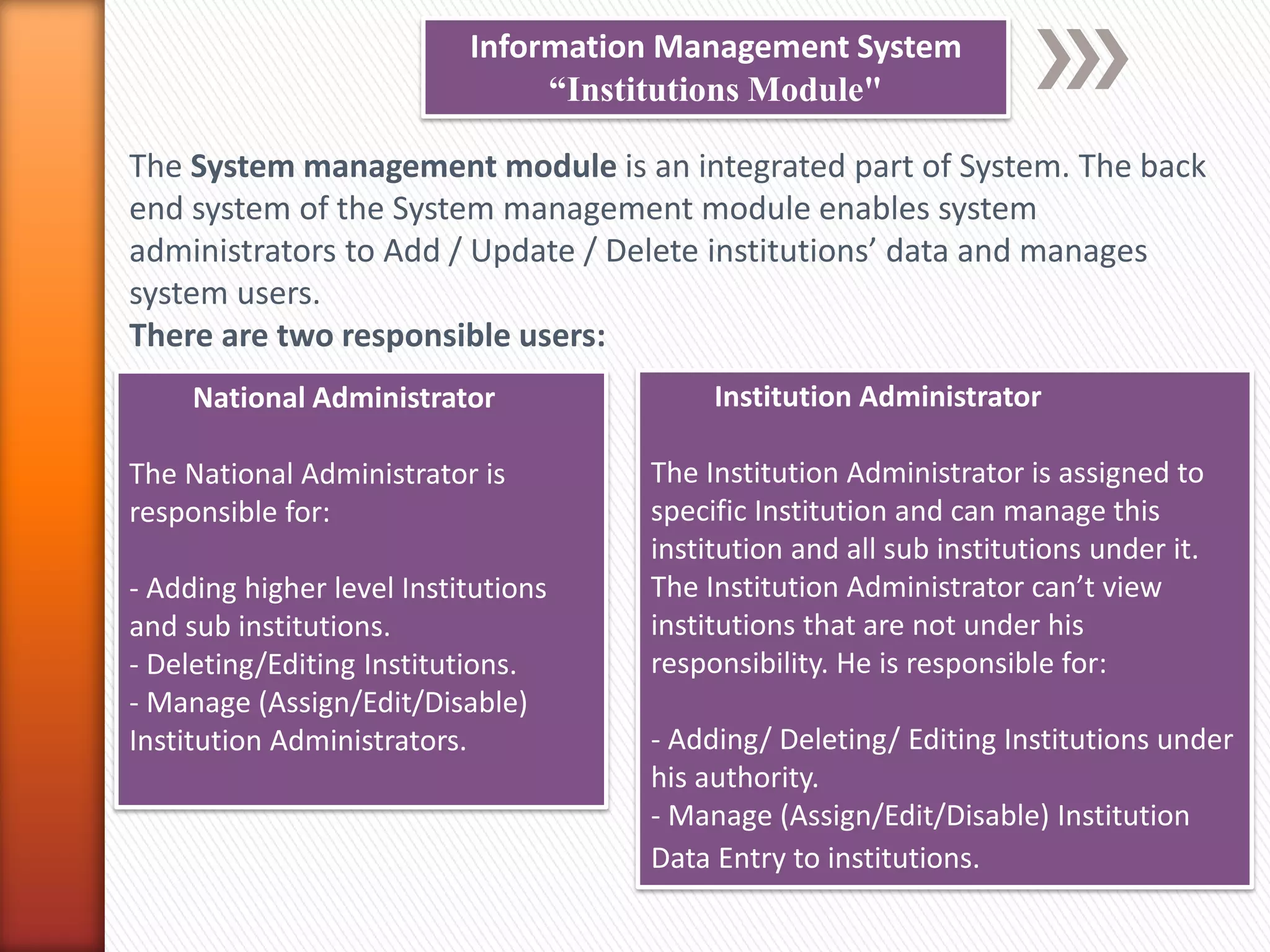 Institutions Presentation | PDF