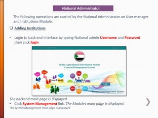 Institutions Presentation | PPT