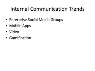 Public Relations: Internal Communications & Employee Relations | PPTX