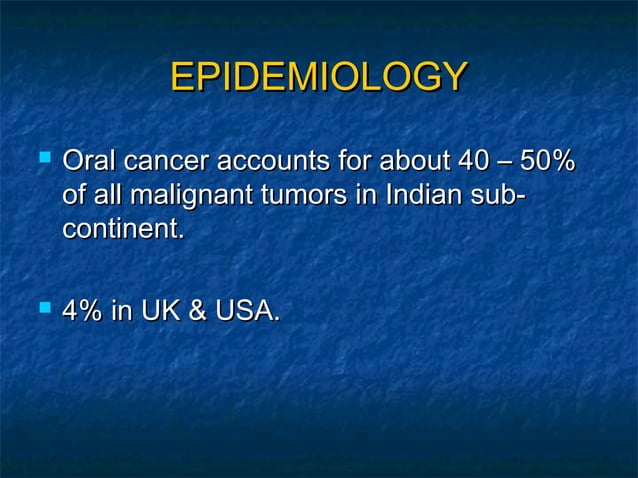 9 introduction -oral cancer | PPT