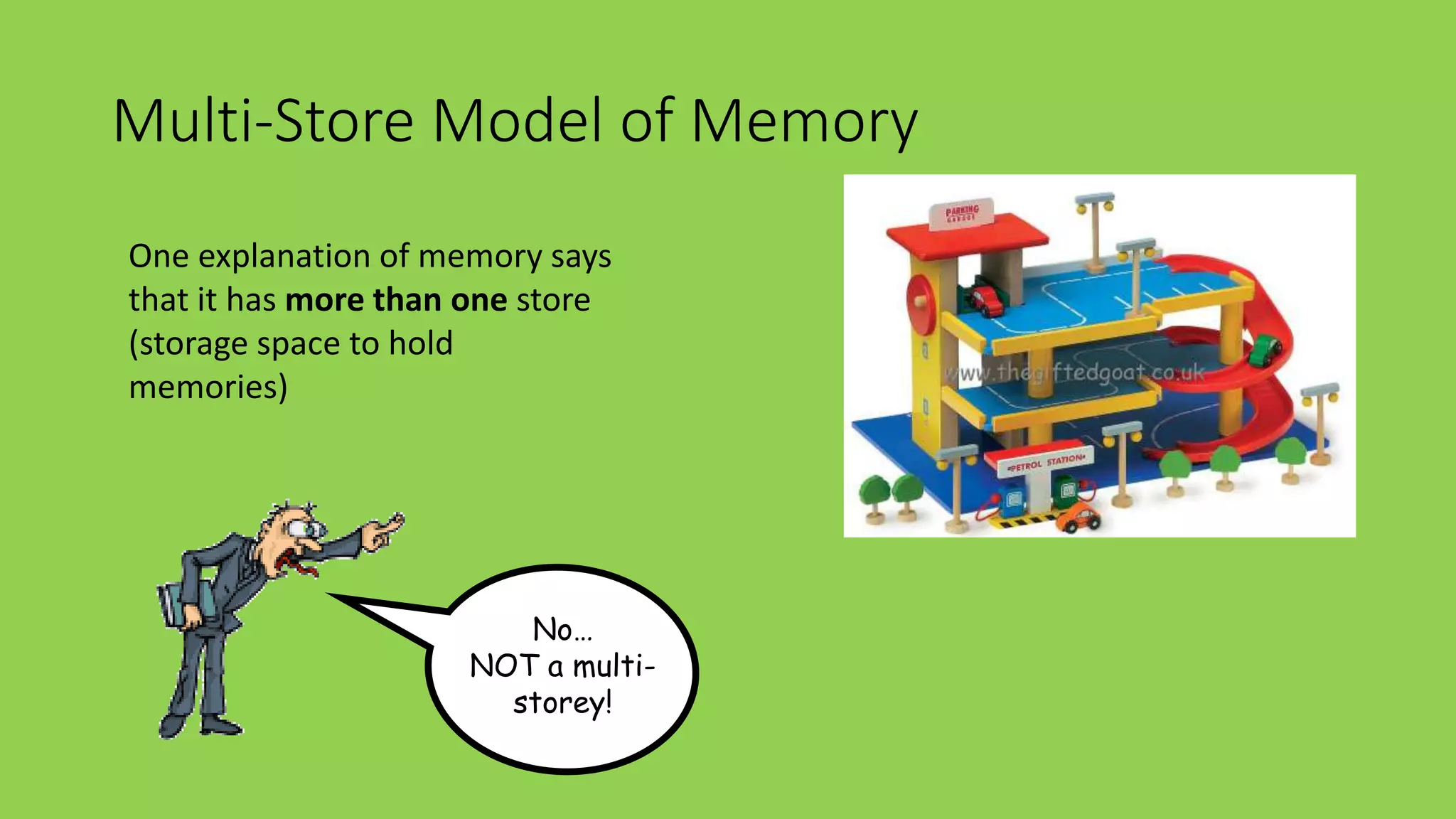 9 intro to multi-store model of memory | PPTX