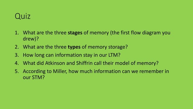 9 intro to multi-store model of memory | PPTX | Internet for Beginners ...
