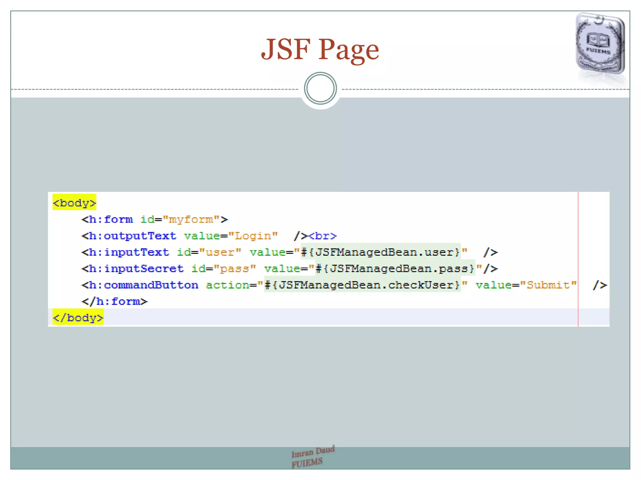 9. java server faces | PPT
