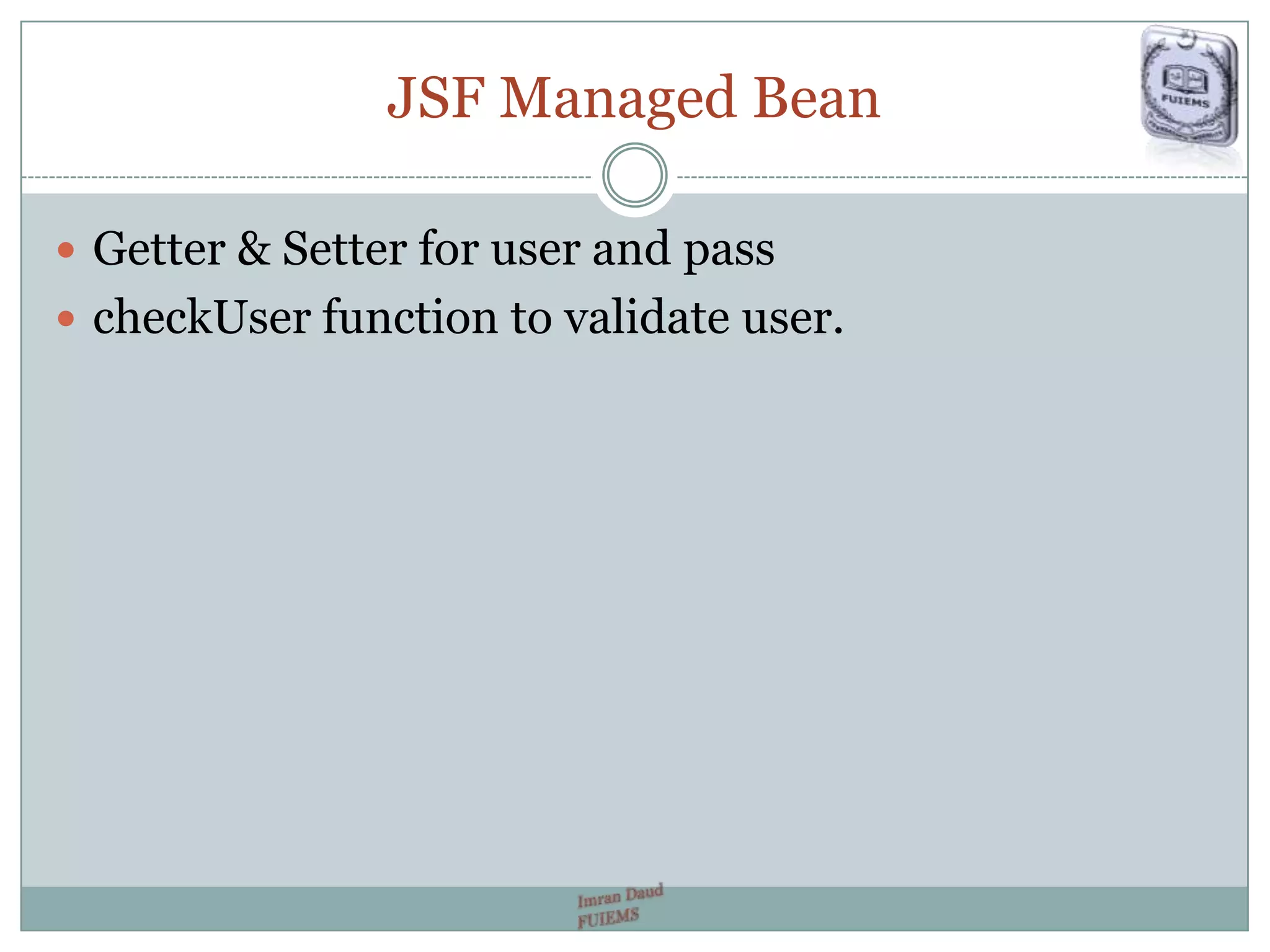 9. java server faces | PPTX