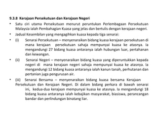 9 jentera pentadbiran kerajaan persekutuan dan negeri di malaysia | PPT