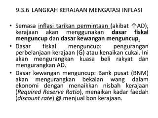 9 kitaran perniagaan, pengangguran dan inflasi | PPTX