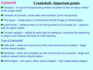 Crankshaft/Piston/Xhead | PPT