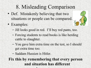 9 Logical Fallacies | PPT