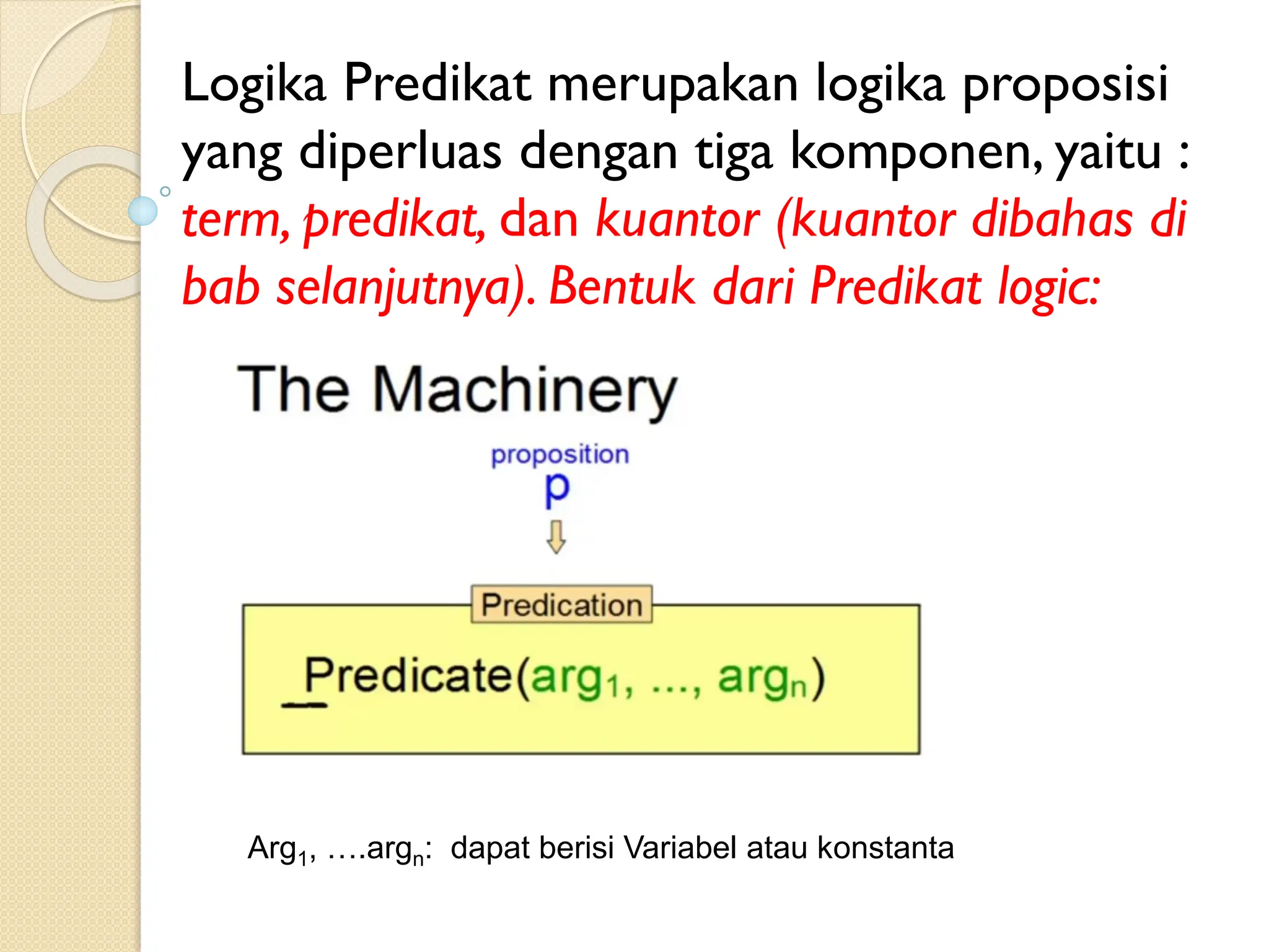 Logika Informatika Teknik informatika 3 sks | PDF
