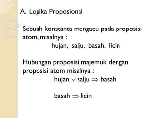 Logika Informatika Teknik informatika 3 sks | PDF