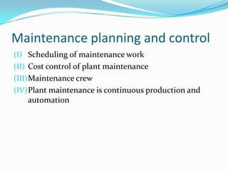 9. maintenance management | PPTX