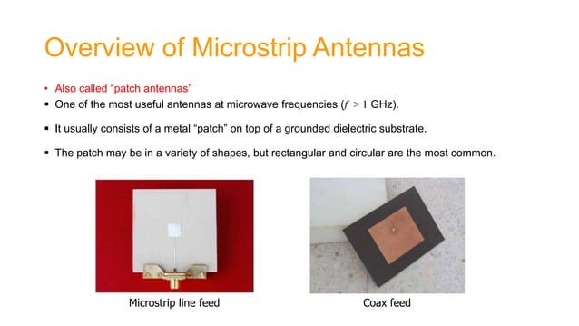 Microstrip Antennas | PPTX | Science