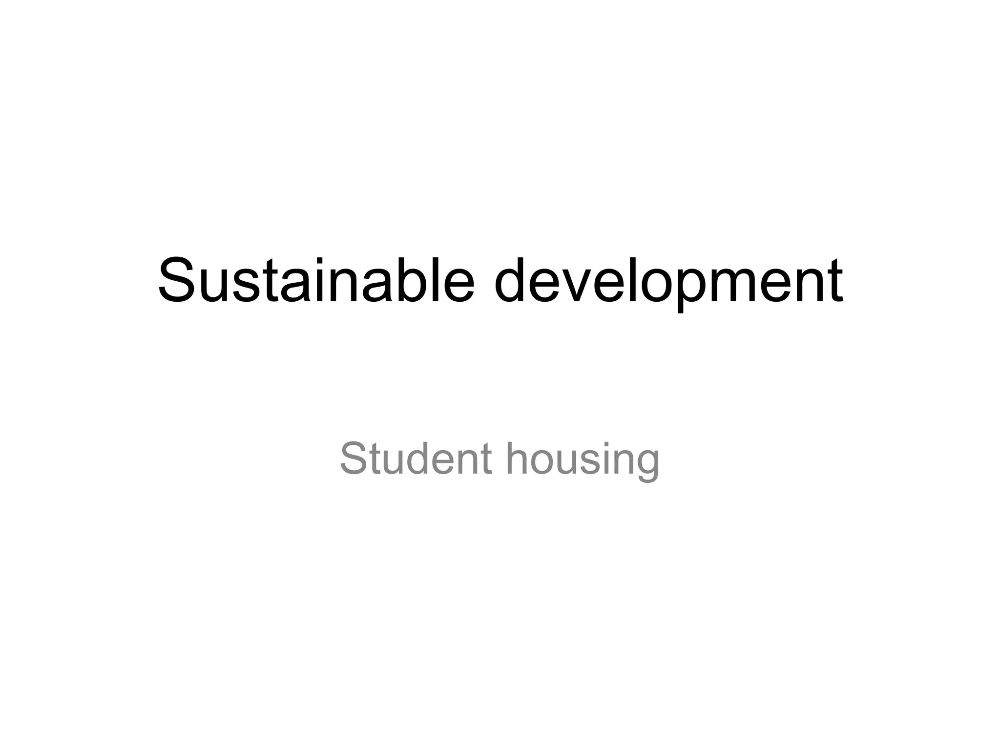 Modular Student Housing | PPT