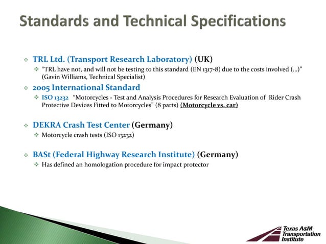 Motorcycle Crash Testing | PPT
