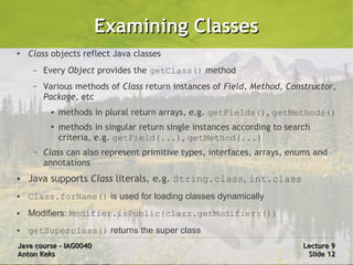 Java Course 9: Networking and Reflection | PPT