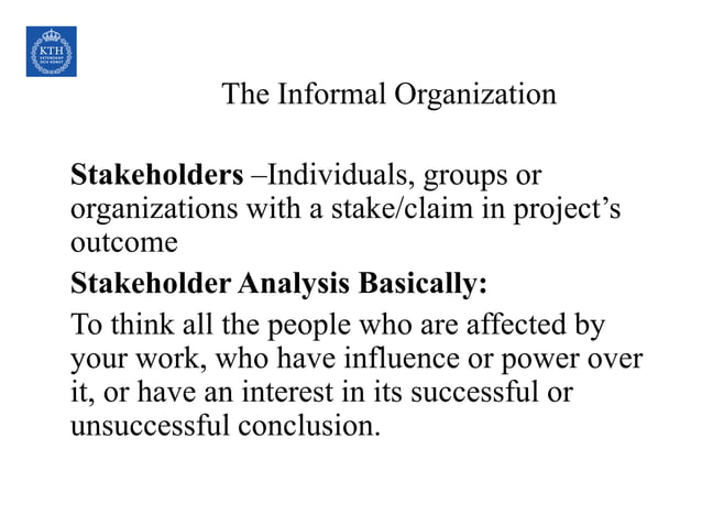 Organization Structure - stake holder -human resources management ...
