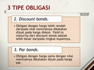 Penilaian Obligasi Bonds Value Bonds Value | PPT
