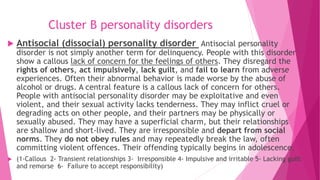 9- Personality Disorders. pdf ............ | PDF