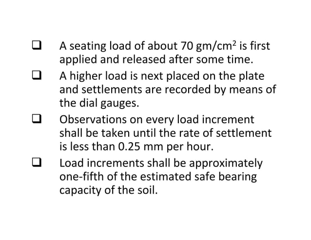 Plate load test | PDF | Geology | Science
