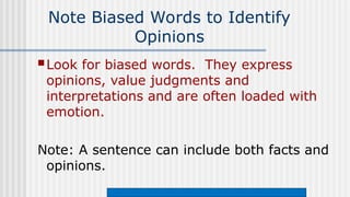 FACT AND OPINION LESSON GRADE 9 ENGLISH.PPT