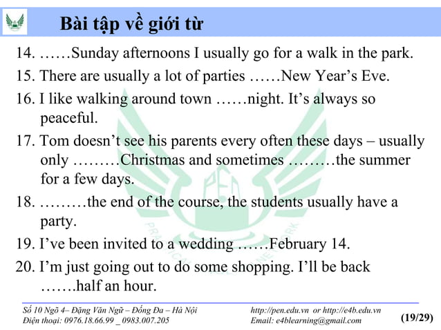 9. prepositions tong hop | PPTX