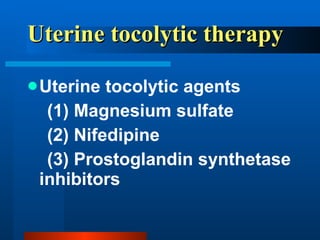 9.Preterm Labor | PPT