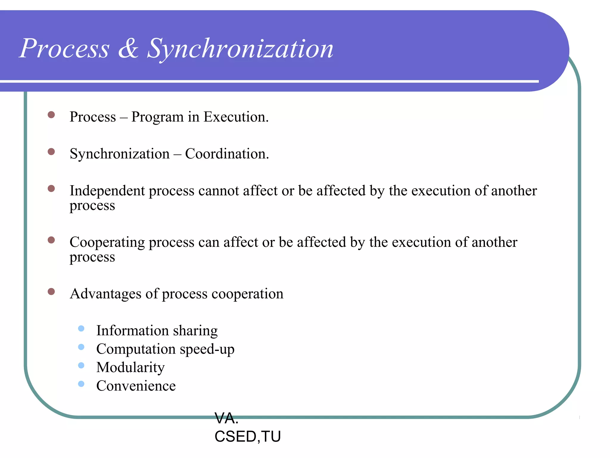 Process Synchronization | PPT