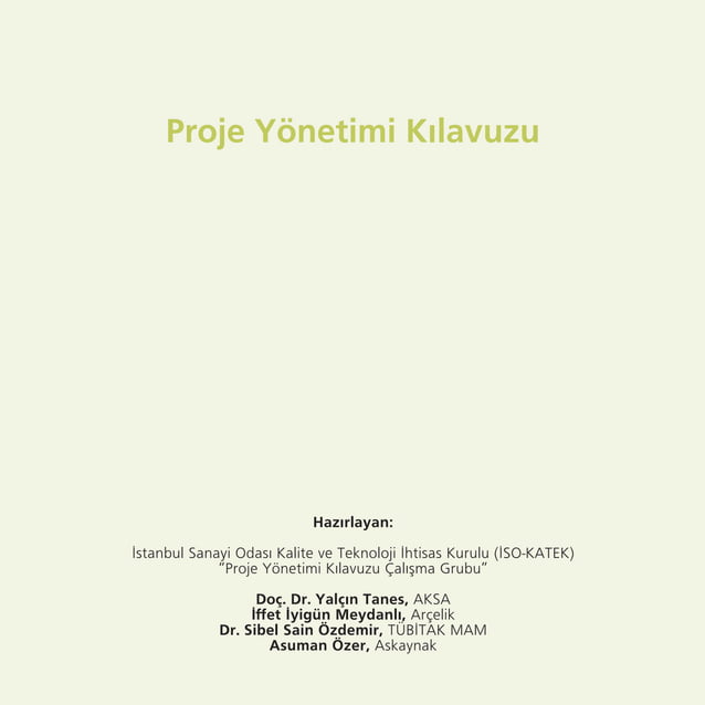 PROJE YONETIMI KILAVUZU | PDF