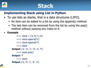 9 python data structure-2 | PPT
