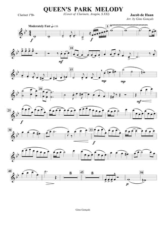 9 queen's park melody - jacob de haan - set of clarinets | PDF