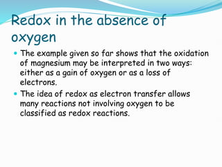 9-redox-equilibrium.pptx | Chemistry | Science