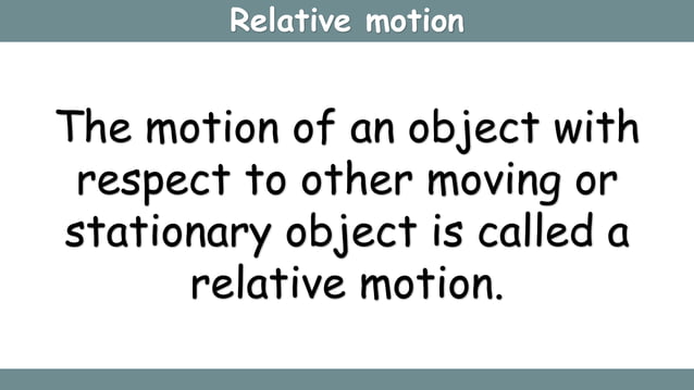 Relative motion in 1D & 2D | PPTX | Physics | Science