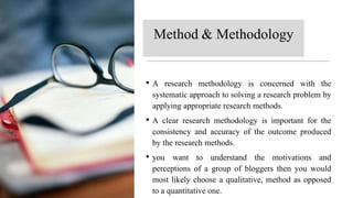 research method vs. methodology | PPTX