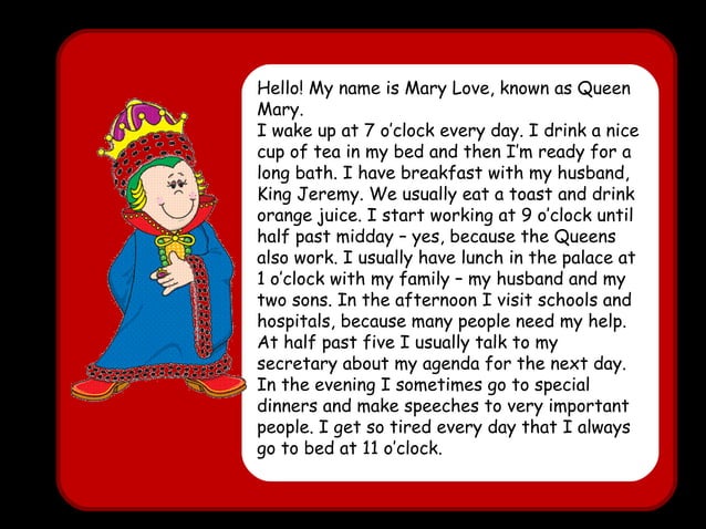 9. revision a day in the life of | PPT | Food & Drink