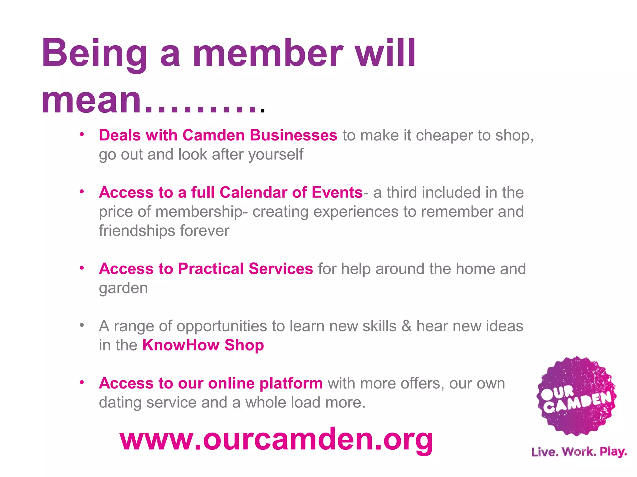 50+ PROJECT, By Richard Elphick, Camden Council | PPT | Free Download