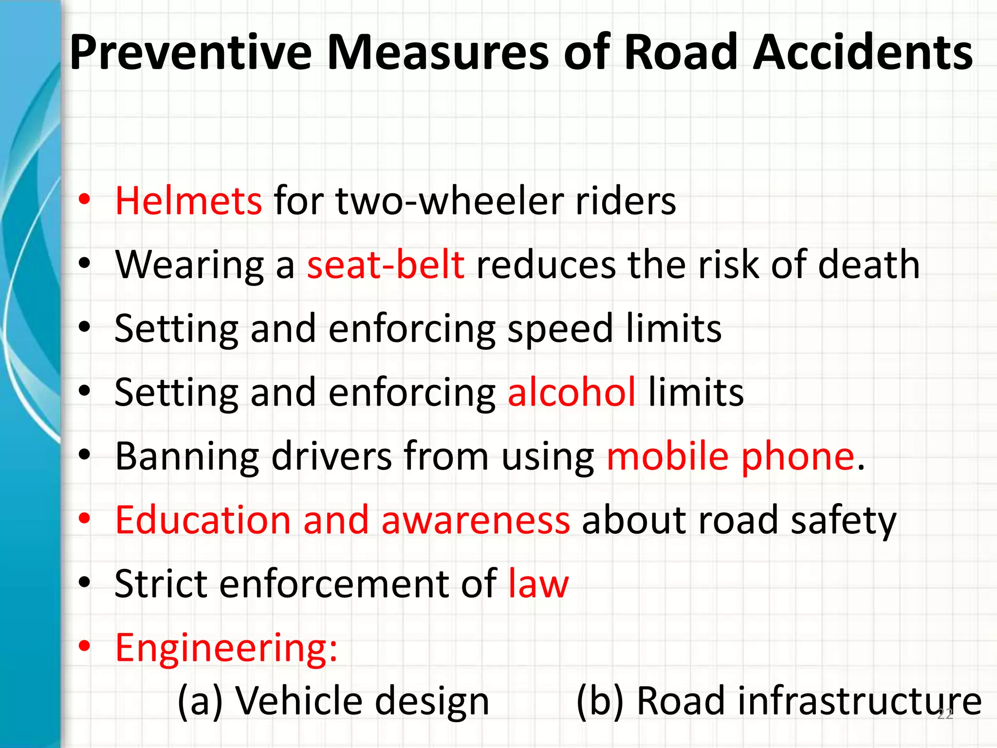 9 road traffic accident | PPTX