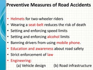 9 road traffic accident | PPTX