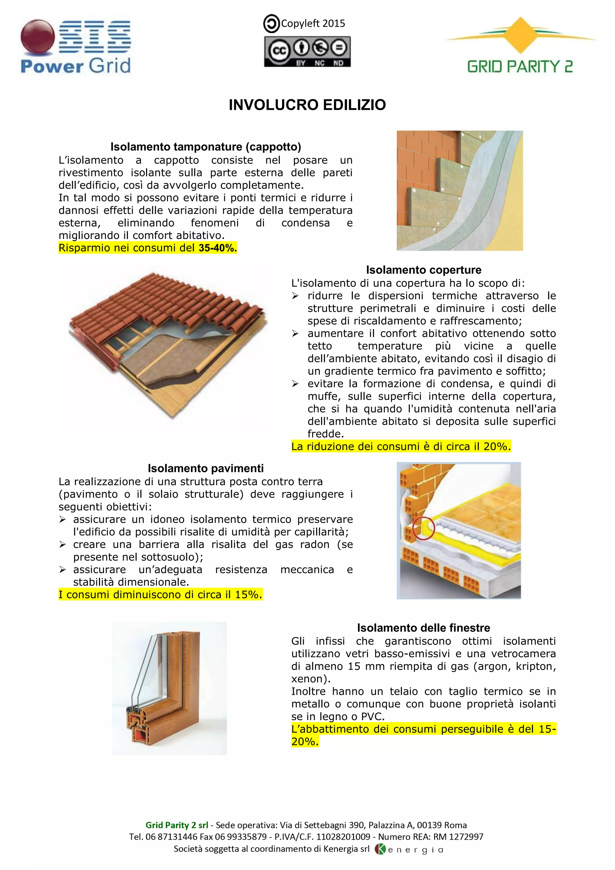 Grid Parity 2: scheda involucro-edilizio | PDF