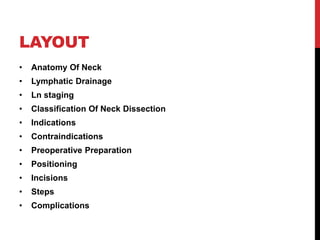 SELECTIVE NECK DISSECTION | PPTX