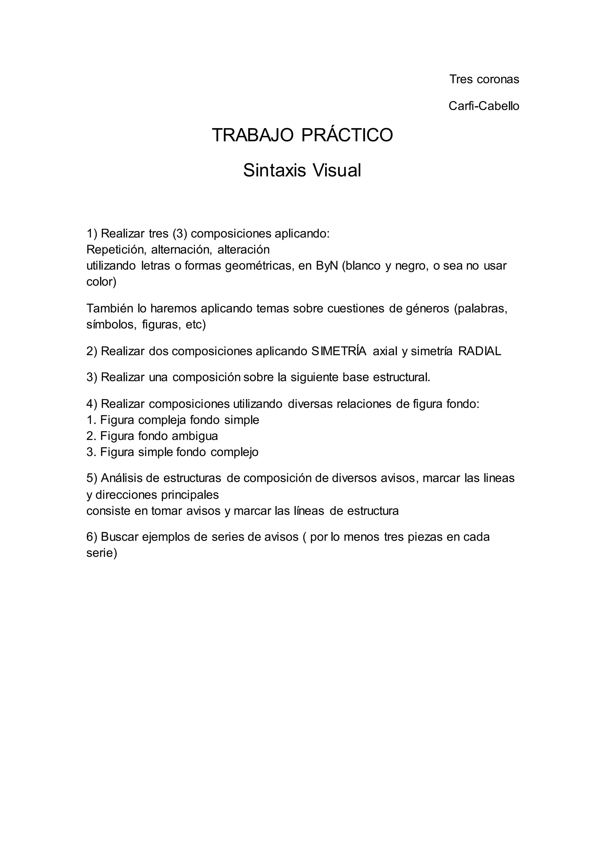 Sintaxis visual | DOCX